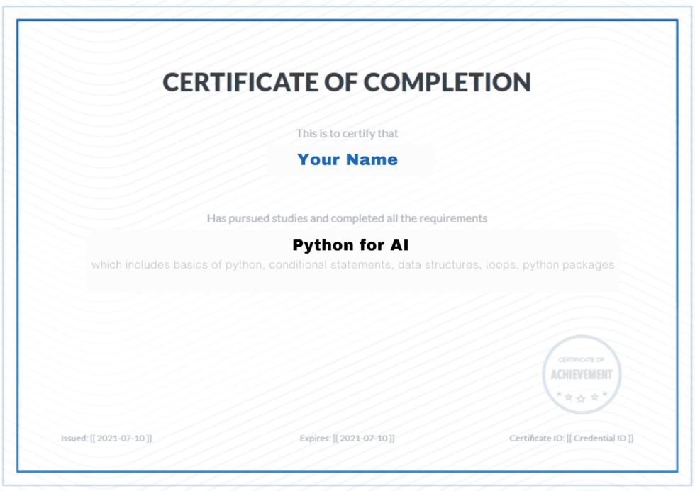 Python for AI - WiselyWise